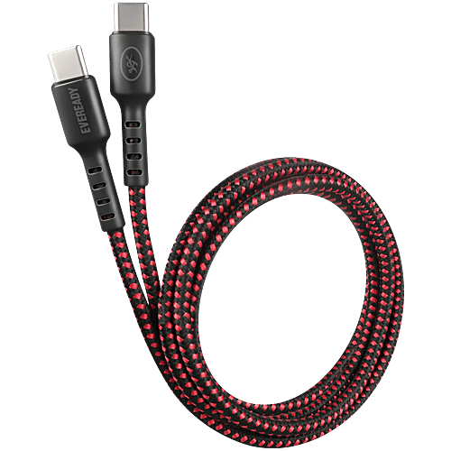 Buy Eveready Nylon Braided Charging Cable, Type-C to Type-C 5A Online ...