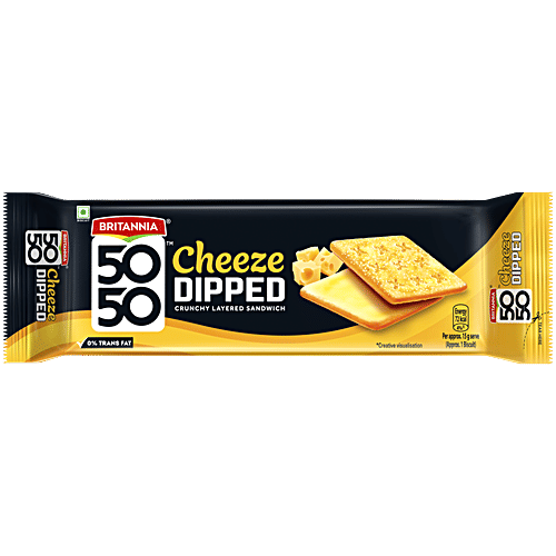 Buy Britannia 50-50 Cheeze Dipped Sandwich Biscuit Online at Best Price ...