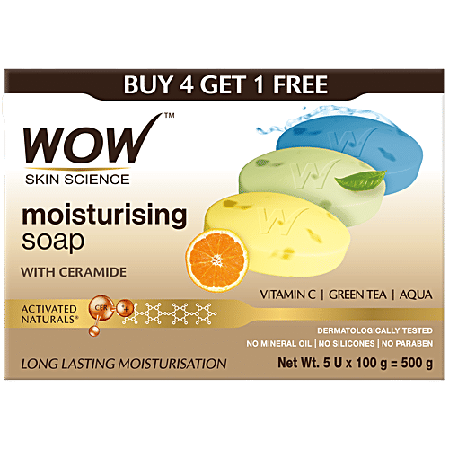 Buy Wow Skin Science Moisturising Soaps With Ceramide - Vitamin C ...