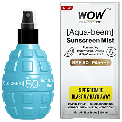 Buy Wow Skin Science Aqua Beem Sunscreen SPF 50 PA++++ - Powered By ...