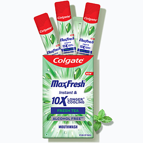 Buy Colgate MaxFresh Fresh Tea Mouthwash Sachet Online at Best Price of ...