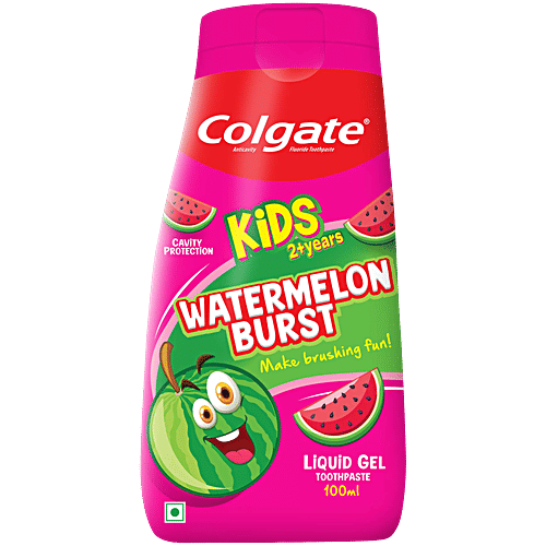 Buy Colgate Kids Watermelon Flavour Liquid Gel Toothpaste For 2+ Years ...