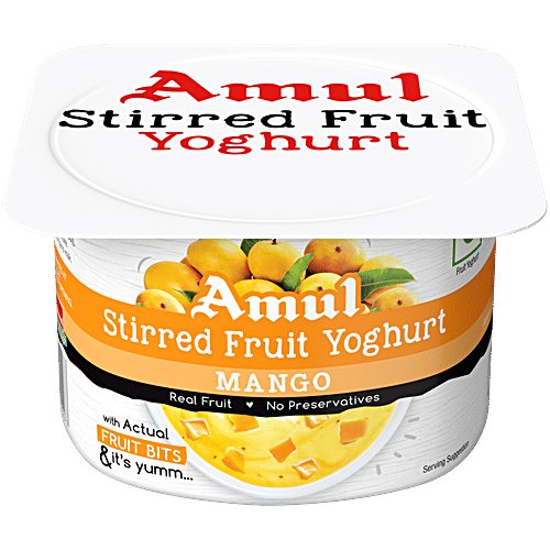 Buy Amul Stirred Fruit Yoghurt - Mango Online at Best Price of Rs 30 ...