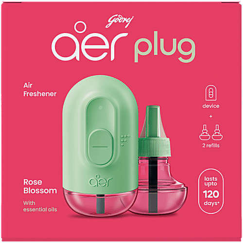Buy Godrej Aer Plug Rose Blossom Electric Air Freshener Online at Best ...