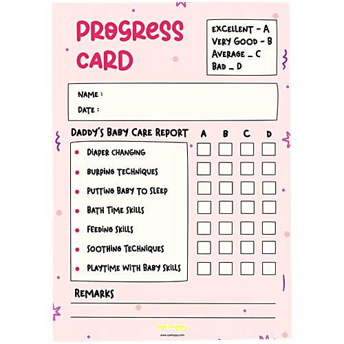 Buy Oye Happy Report Card For New Dads Online at Best Price of Rs 29 ...