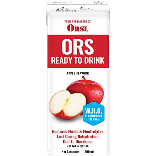 Buy ORSL ORS Ready To Drink - Apple Flavour Online at Best Price of Rs ...
