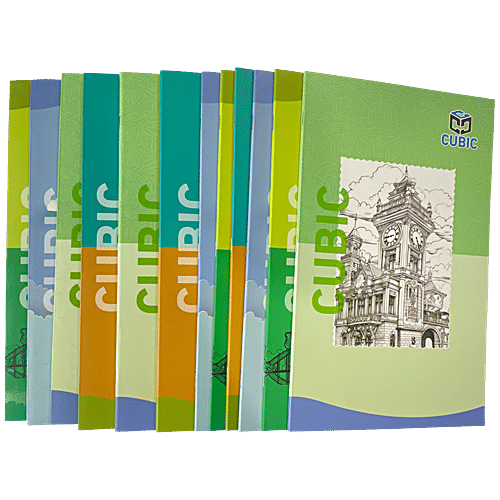 Buy Cubic Long Notebook Combo - 32 x 19.5 cm Online at Best Price of Rs ...