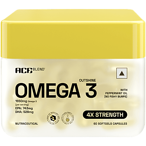 Buy Ace Blend Outshine Omega 3 Softgels Capsules Online at Best Price ...