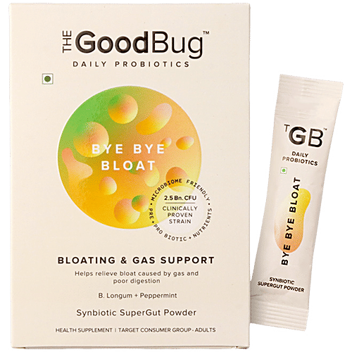 Buy The Good Bug Bye Bye Bloat Daily Probiotic For Bloating & Gas Relief Online at Best Price of ...