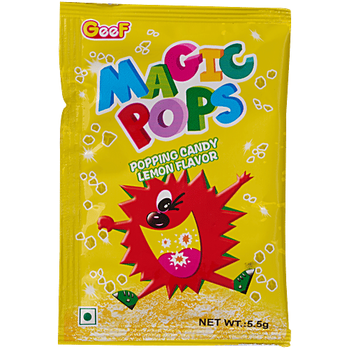 Buy Geef Magic Pops Lemon Flavor Popping Candy Online at Best Price of ...