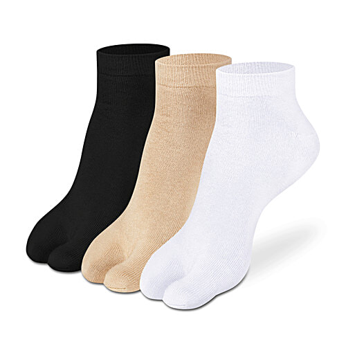 Buy Supersox Women's Ankle Thumb/Toe Moisture Absorbent Cotton Socks ...