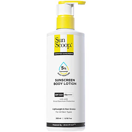 Buy SunScoop 5% Niacinamide Daily Moisture Sunscreen Body Lotion SPF 50 ...