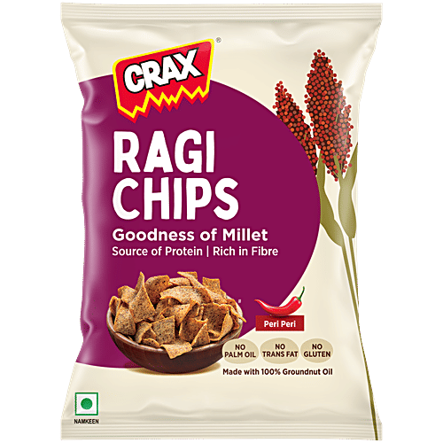 Buy Crax Peri Peri Ragi Chips Online at Best Price of Rs 40 - bigbasket