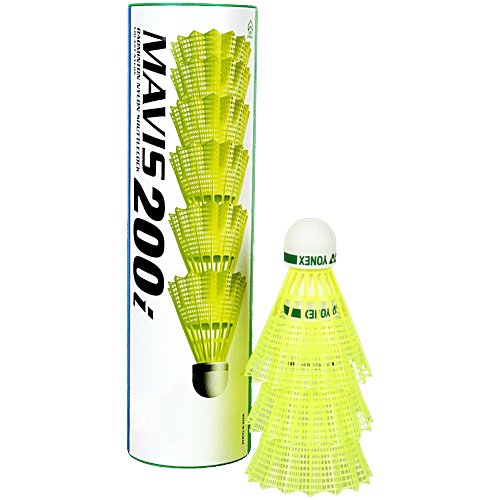 Buy Yonex Mavis 200I Nylon Shuttle Cock -Yellow Online at Best Price of ...
