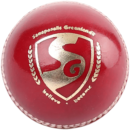 Buy SG Shield 20 Leather Ball - Red Online at Best Price of Rs 449 ...