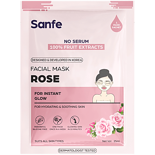 Buy Sanfe Rose Facial Mask Online at Best Price of Rs 49 - bigbasket