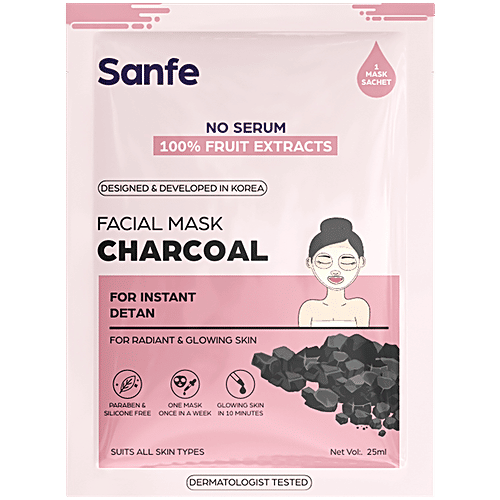 Buy Sanfe Charcoal Facial Mask Online at Best Price of Rs 49 - bigbasket