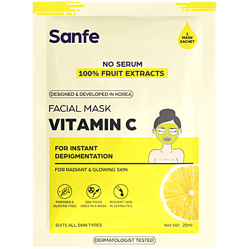 Buy Sanfe Vitamin C Facial Mask Online at Best Price of Rs 44 - bigbasket