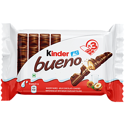 Buy Kinder Bueno Milk Chocolate Covered Wafer Biscuit With Milky ...