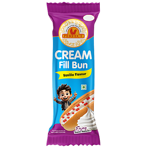Buy Perfect Vanilla Flavour Cream Fill Bun Online at Best Price of Rs ...
