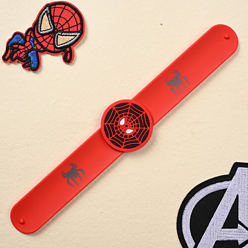 Buy Shree Rakhi Official Marvel Spider Man Slap Stick Kids Rakhi Online ...