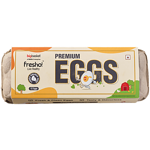 Buy fresho! Premium Large White Eggs - Protein & Vitamin Rich Online at ...