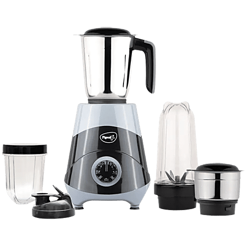 Buy Pigeon Mixmaster Pro Mixer Grinder With 4 Jars - 500W, Black & Grey ...
