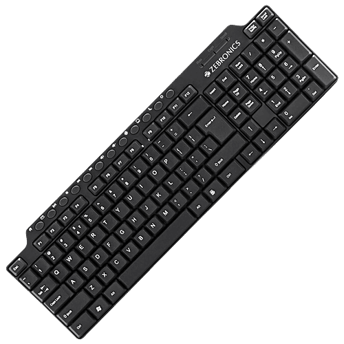 Buy Zebronics KM2100 Multimedia USB Keyboard With 114 Keys, 12 ...