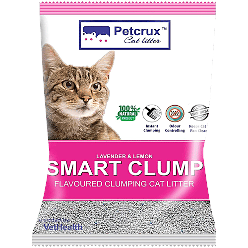 Buy Petcrux Smart Clump Lavender & Lemon Flavoured Clumping Cat Litter ...