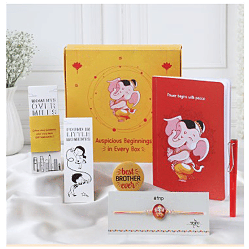 Buy FNP FNP Ganesha Rakhi treat Gift Hamper Online at Best Price of Rs ...