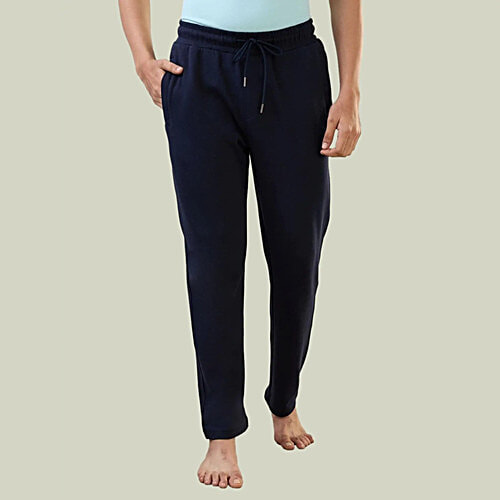 Buy Sleepz by Raymond Men's Blue Regular Fit Lounge Pant Online at Best ...