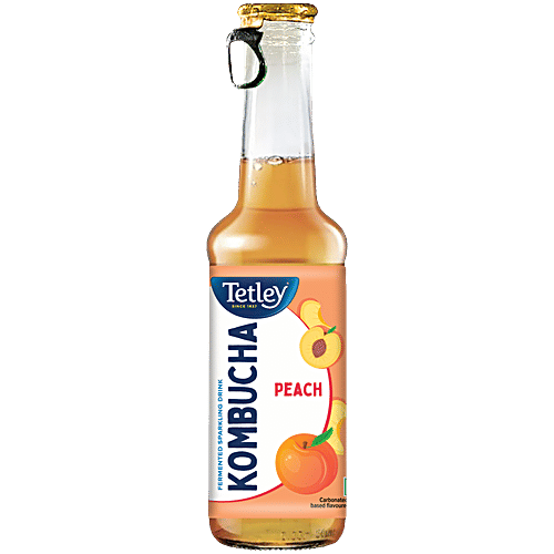 Buy Tetley Peach Kombucha Fermented Sparkling Drink Online at Best ...