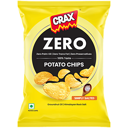 Buy Crax Zero Simply Salted Potato Chips With Himalayan Rock Salt ...