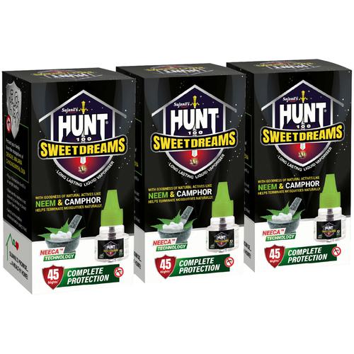 Buy Hunt 100 Sweet Dreams Neem & Camphor Mosquito Liquid Vaporiser ...