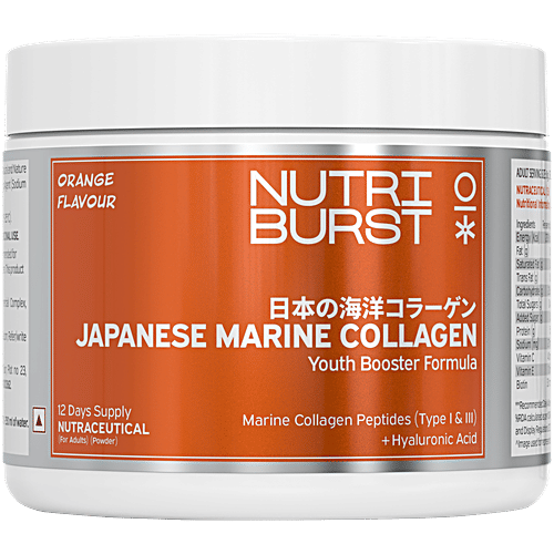 Buy Nutriburst Orange Flavour Japanese Marine Collagen Online at Best ...