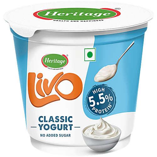 Buy Heritage Livo Classic Yogurt Online at Best Price of Rs 24 - bigbasket