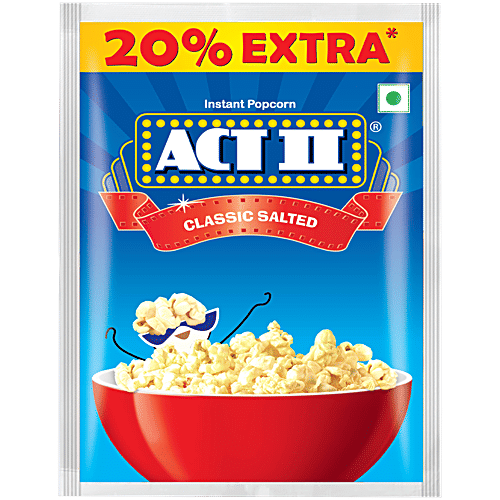 Buy ACT II Classic Salted Instant Popcorn Online at Best Price of Rs 20 ...