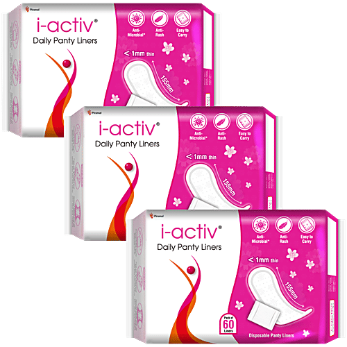 Buy i-activ Daily Disposable Panty Liners - For Women Online at Best ...