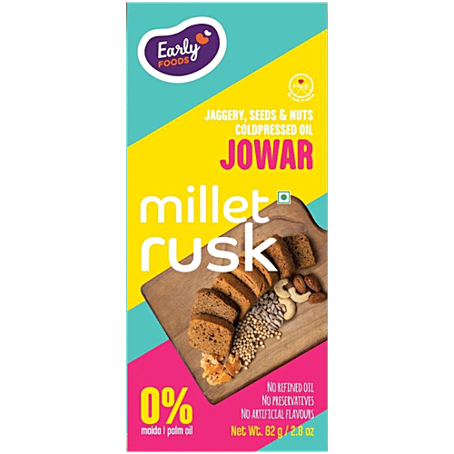 Buy Early Foods Jowar/Millet Rusk Online at Best Price of Rs 129 ...