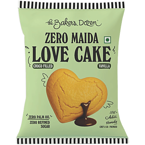 Buy The Baker's Dozen Vanilla Zero Maida Love Cake Online at Best Price ...