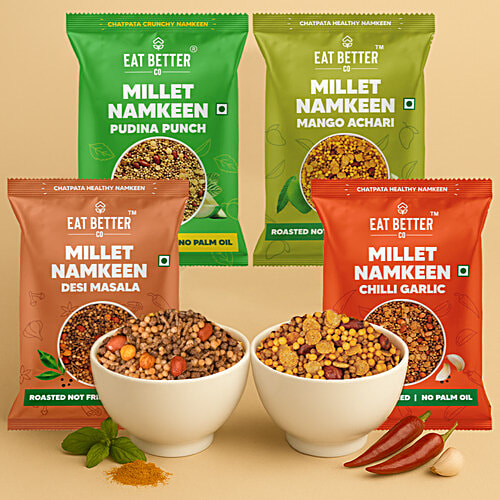 Buy Eat Better Co Millet Namkeen, Assorted Flavours Online at Best ...