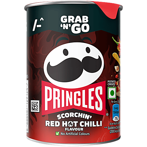 Buy Pringles Scorchin' Red Hot Chilli Flavour Potato Crsips Online at ...
