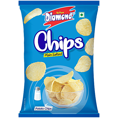 Buy Yellow Diamond Plain Salted Potato Chips Online at Best Price of Rs ...