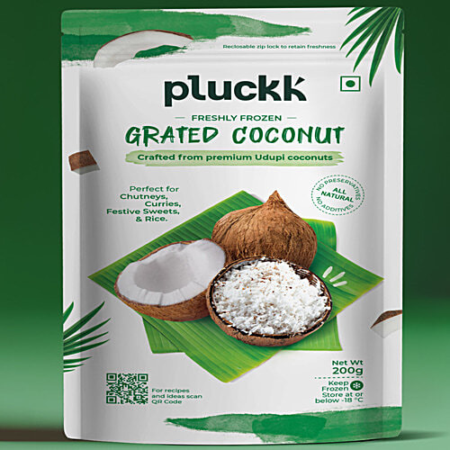 Buy Pluckk Freshly Frozen Grated Coconut Online at Best Price of Rs 100 ...