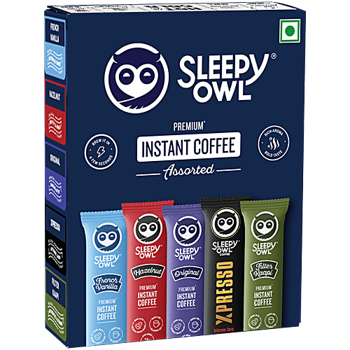 Buy Sleepy Owl Assorted Premium Instant Coffee Online at Best Price of ...