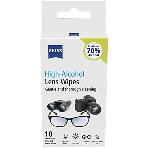 Buy Zeiss Lens Wipes - Advanced 70% Alcohol Online at Best Price of Rs ...