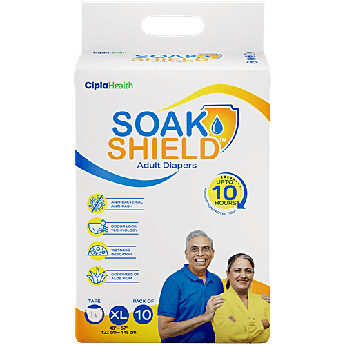Buy Soak Shield Tape Style Adult Diapers - XL Online at Best Price of ...