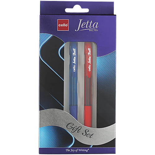 Buy Cello Jetta Ball Pen Gift Set - Blue & Red Ink Online at Best Price ...