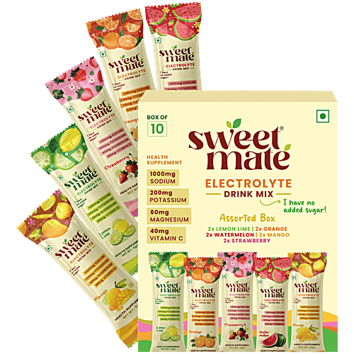 Buy Sweetmate Electrolyte Drink Mix- Assorted Flavours Online at Best ...