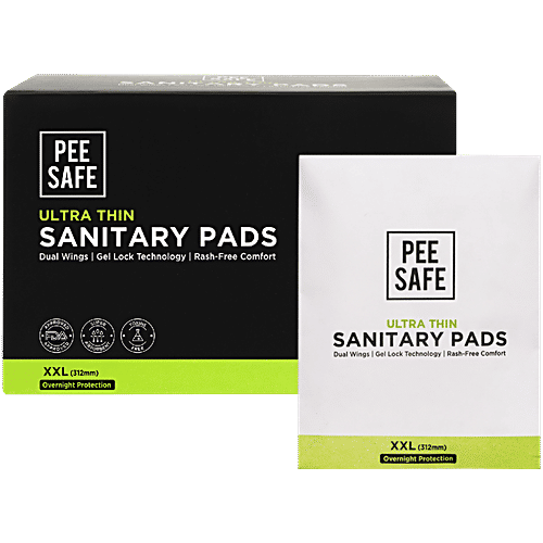 Buy Pee Safe Ultra Thin Sanitary Pads - XXL Online at Best Price of Rs ...